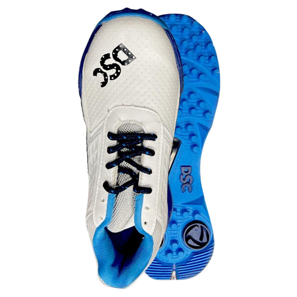 DSC Shoes Jaffa 22 Cricket Shoes White Navy