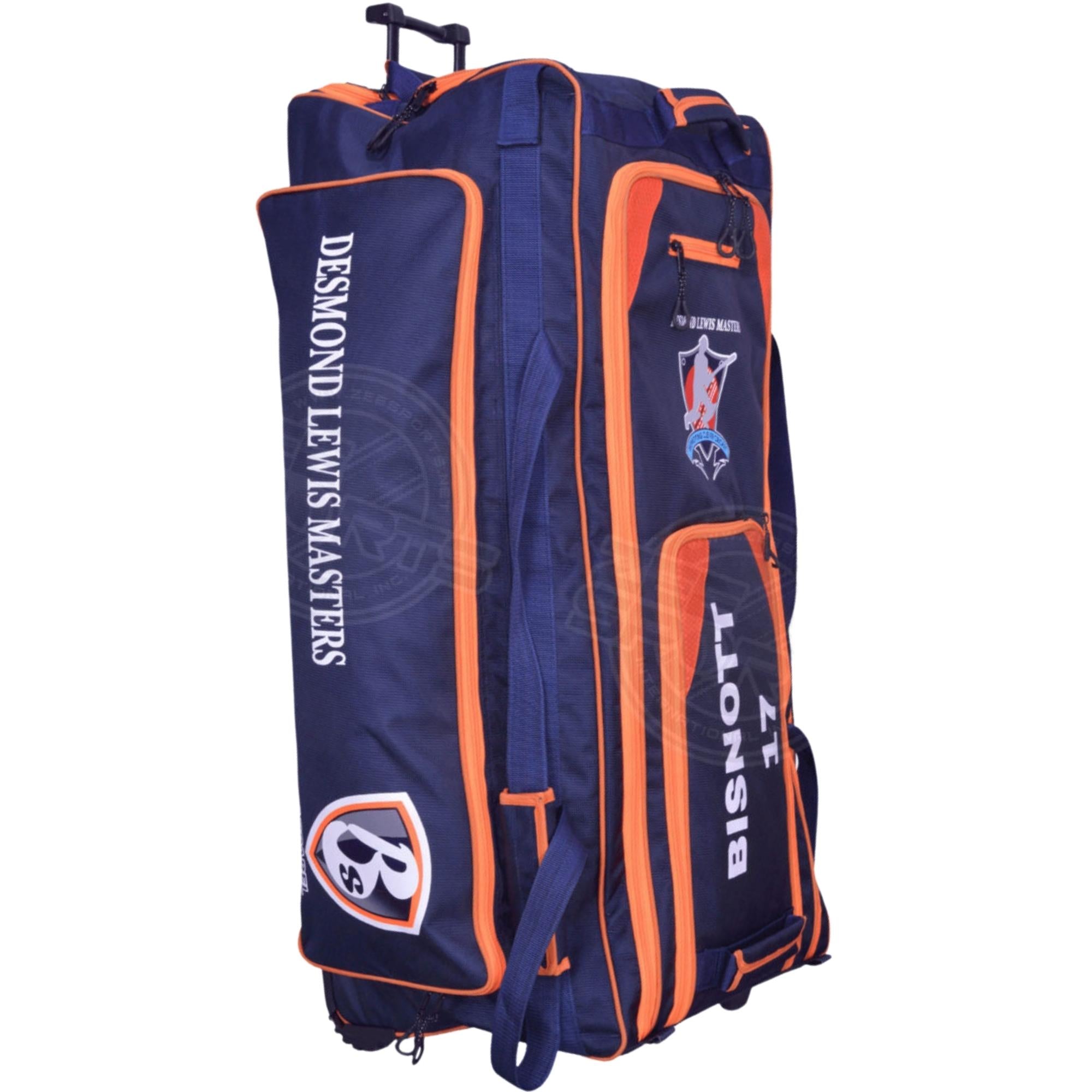 Zee Sports Kit Bag Team Customized Wheelie Kit Bag Orange Blue